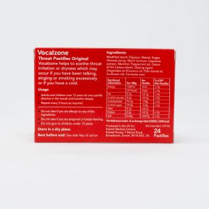 Vocalzone Throat Pastilles - Original - Vocalzone